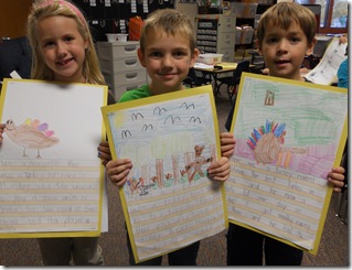 Mrs. Bumgardner's 1st Grade Class: It’s Turkey Time